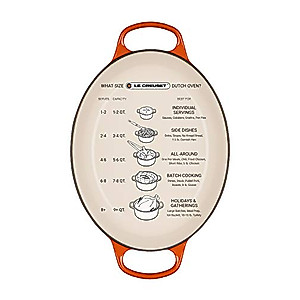 Le Creuset Enameled Cast Iron Signature Oval Dutch Oven, 9.5 qt., Cerise