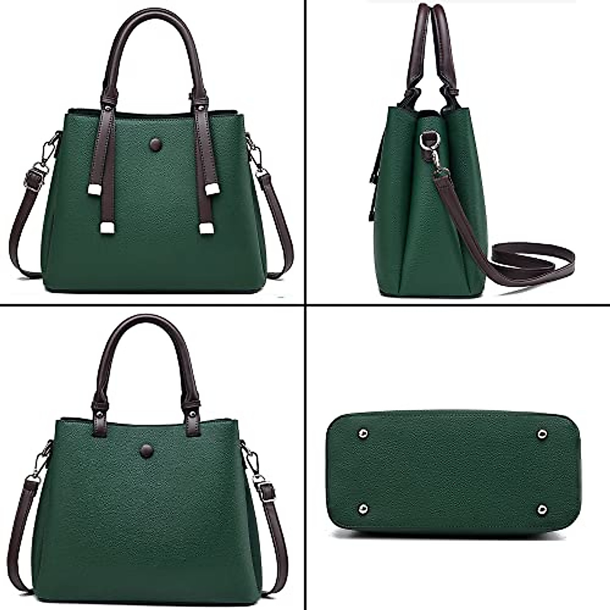 ZiMing® Fashion Handbag Large Capacity Tote Bag Top Handle Handbag Shoulder Bag-White