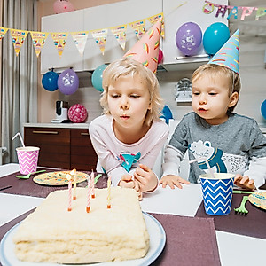 500 Pack 5oz Paper Cups, Multicolor Paper Disposable Cups, Small Mouthwash Cups, Cold Beverage Drinking Cup for Party, Travel and Event (Strip)