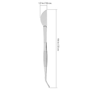 DOITOOL 1 Set Bonsai Tweezers Plating Tweezers Mini Plant Rake Tweezers for Crafts Bonsai Tools Crafts Tweezers Bonsai Tree Tweezers Angled Potted Plant Stainless Steel Moss