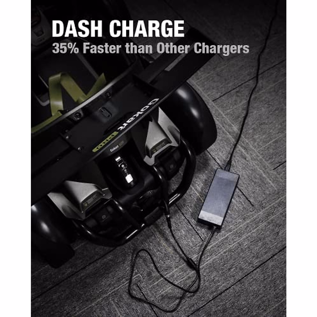 stio 4 Prong Charger for Ninebot S/S-MAX/Mini PRO/Mini lite, 63V 2A Power Supply Compatible with Ninebot by Segway Go Kart Kit,Gokart PRO 4 Pin Notched Connector Lithium Battery Charger Power Adapter