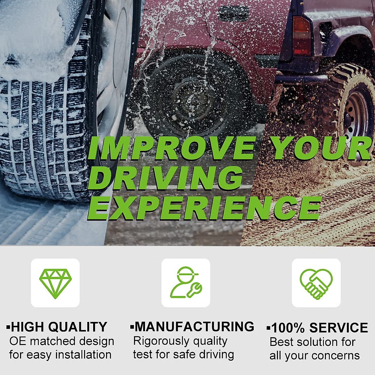 SCITOO 2pcs Front Sway Bar Links Fit 1997-2003 For Ford For F-150 1997-1999 For F-250 1997-2002 Expedition 1998-2002 For Lincoln Navigator Blackwood K8772