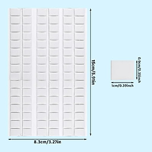 102 Pcs Adhesive Poster Sticky Tack Putty,Removable Putty Non-Toxic Mounting Poster Putty Reusable Wall Safe Tack Putty for Wall Hanging Pictures Museum, Cleaning, Nail (White)