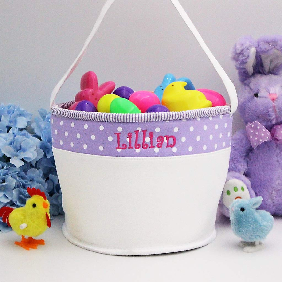Personalized Soft and Light Easter Basket (Purple)