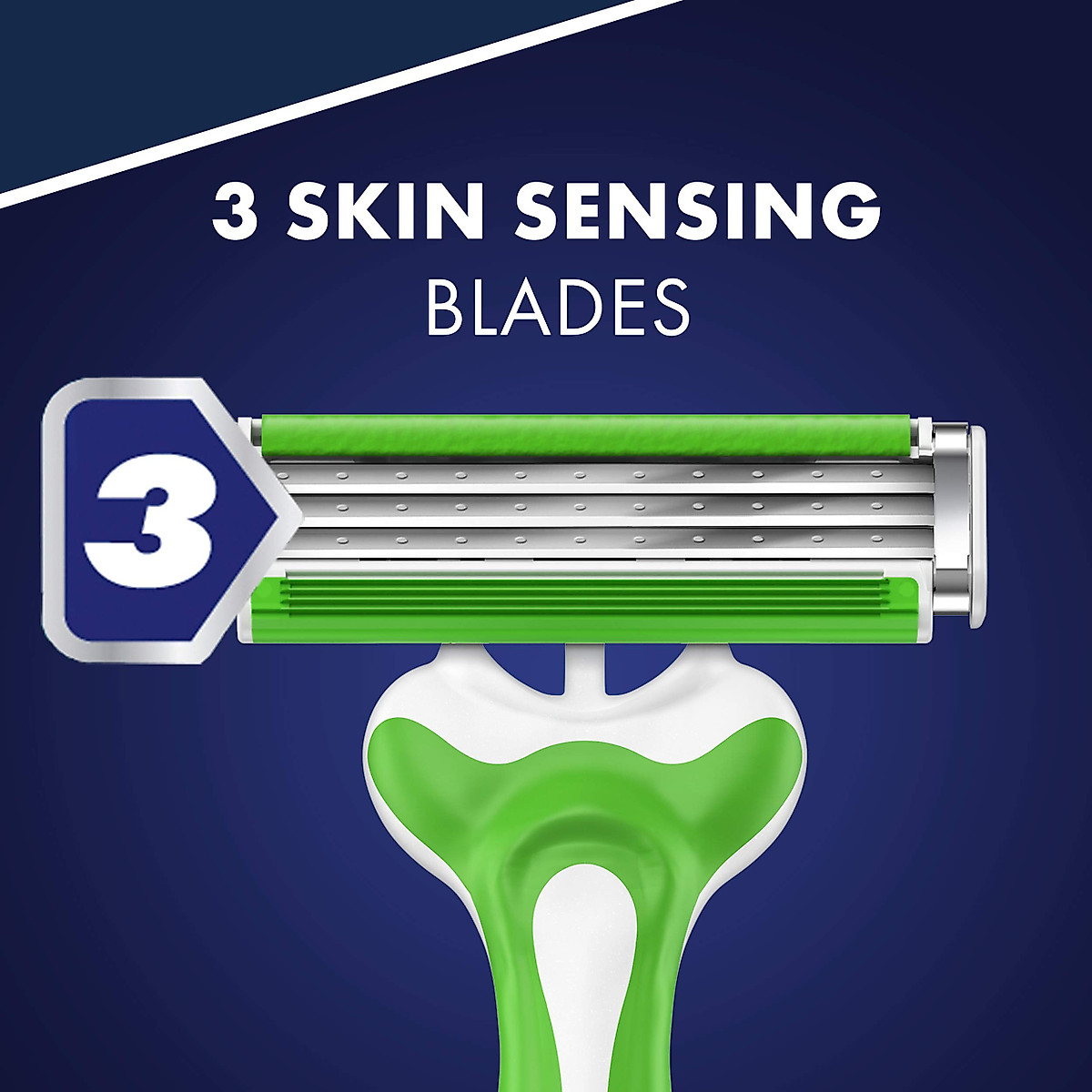 Gillette Sensor3 Sensitive Men's Disposable Razor, 4 Razors