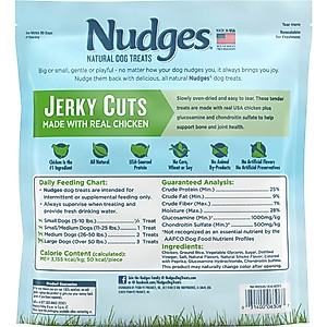 Blue Buffalo Nudges Jerky Cuts Natural Dog Treats, Chicken, 36oz