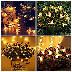 ITICdecor Solar String Lights 30 LED Cute Bee Lights Outdoor Waterproof Starry Light Fairy Decor Light,Wedding Home Gardens Patio Party Christmas Tree Decor(Warm White)