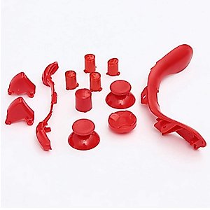 LB RB LT RT ABXY Bumper Triggers Thumbsticks D pad Bullet Buttons Full Buttons Mod Kit for Xbox 360 Controller (Red)