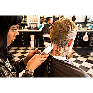 Andis 01557 Professional Master Adjustable Blade Hair Trimmer, Unbreakable Carbon Steel T-Blade - Silver, Chrome, Pack of 1