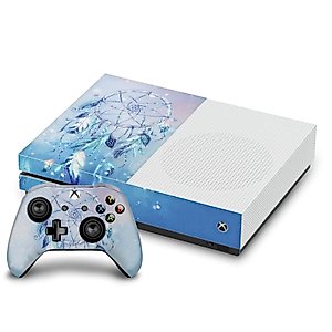 Head Case Designs Officially Licensed Simone Gatterwe Blue Dreamcatcher Art Mix Vinyl Sticker Gaming Skin Decal Cover Compatible With Xbox One S Console and Controller Bundle