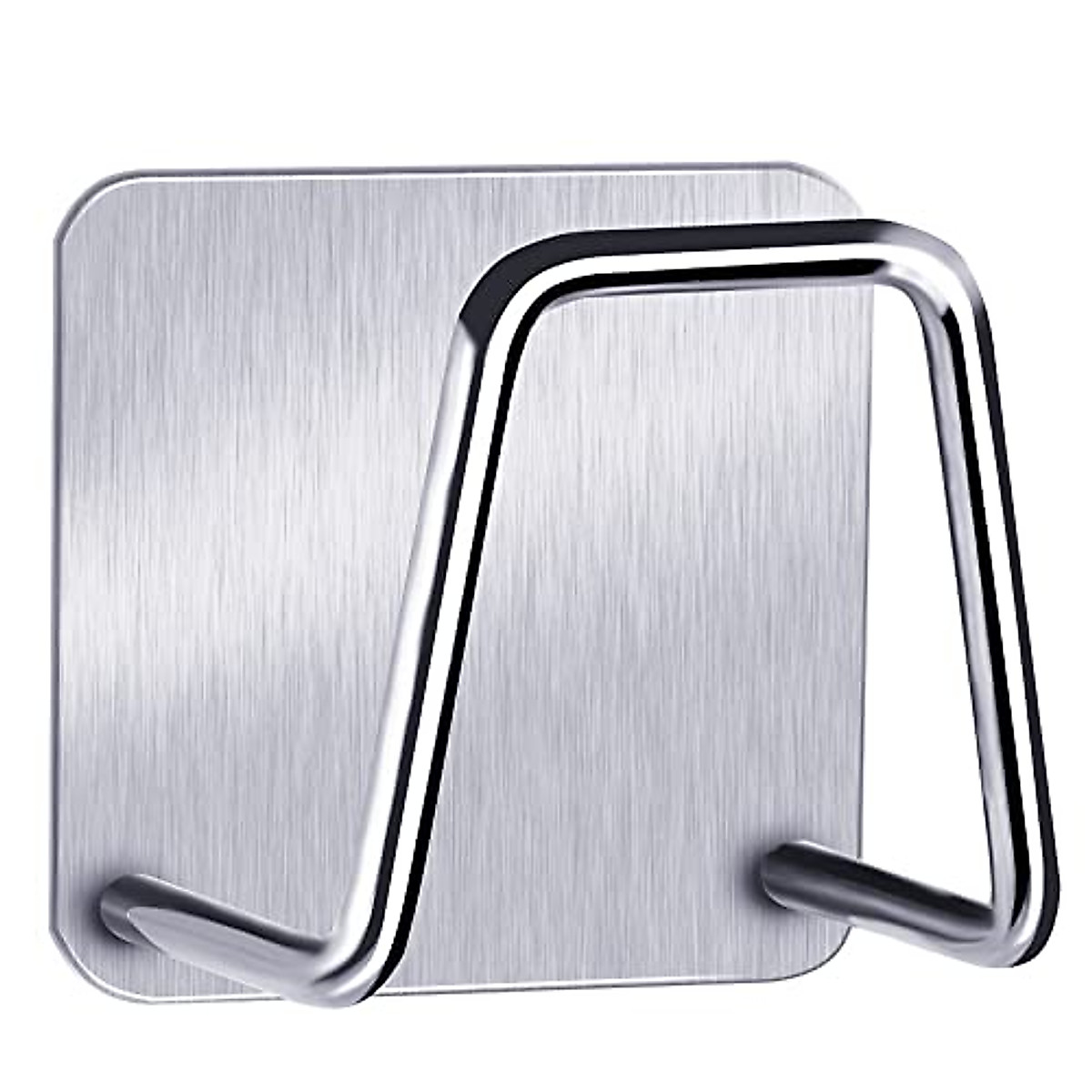 SENLIXIN Sponge Holder Self Adhesive Sponge Holder for Kitchen Sink Caddy Stainless Steel Rust Proof Waterproof Quick Drying (A-Silver)