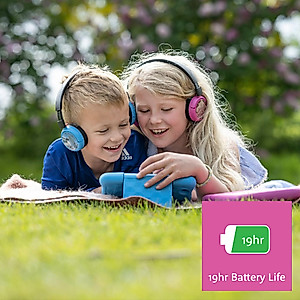 Made for Amazon, Volume Limiting Bluetooth BuddyPhones, PopTime in Pink. Ages (8-15)