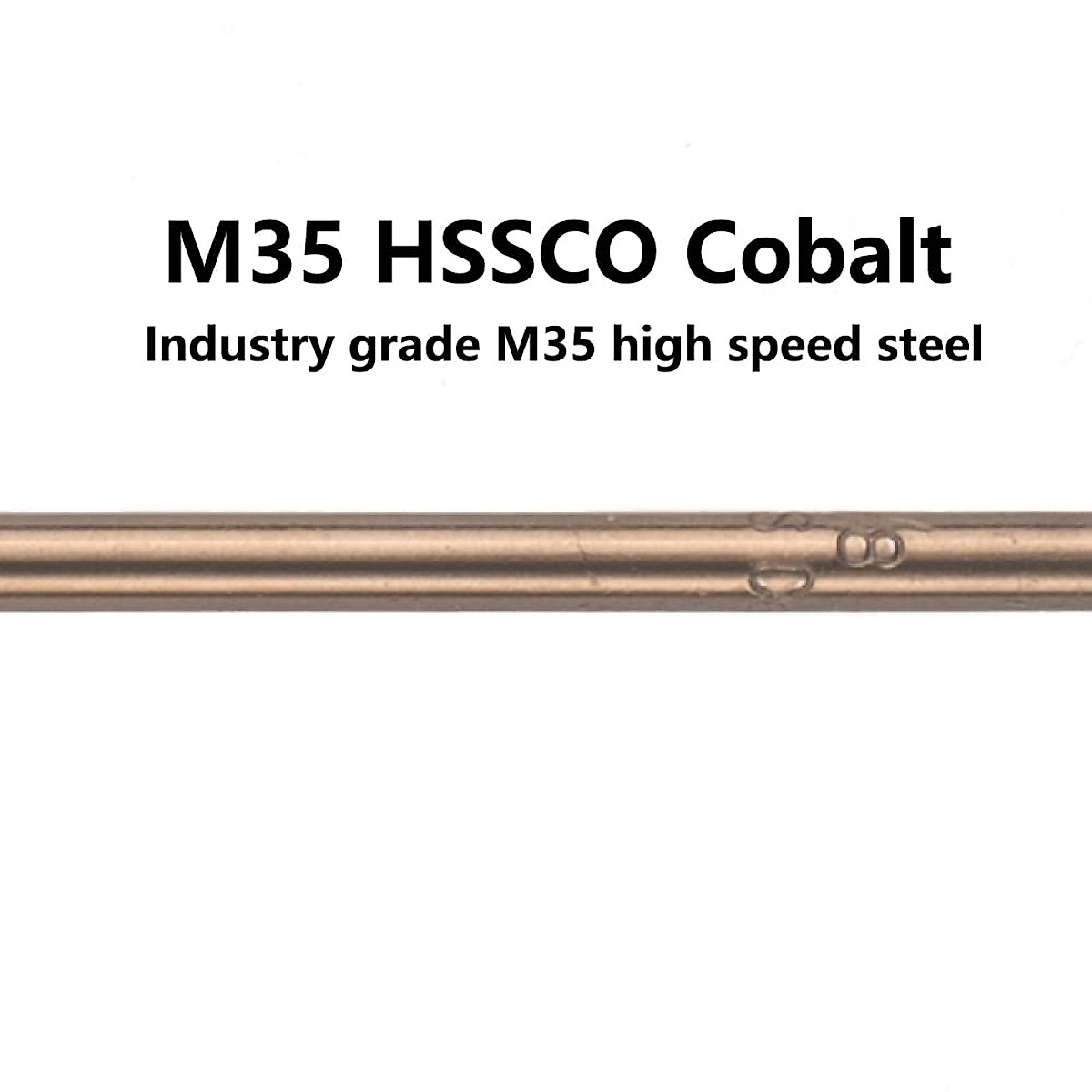 VALYRIANTOOL 1/8 in. x 6 in. Cobalt Aircraft Extension Drill Bits Set(5PCS), M35 High Speed Steel Drill Bit Extra Long Deep Hole Drilling for Stainless Steel, Plastic and Wood