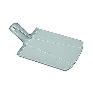 Joseph Joseph Chop2Pot Foldable Plastic Cutting Board 15 x 8.75 Non-Slip Feet 4-inch Handle Dishwasher Safe, Small, Dove Gray