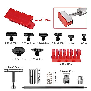 Manelord Dent Puller - Dent Remover with T bar Dent Puller and Upgraded Dent Puller Tabs for Car Dent Repair and Metal Surface Dent Removal