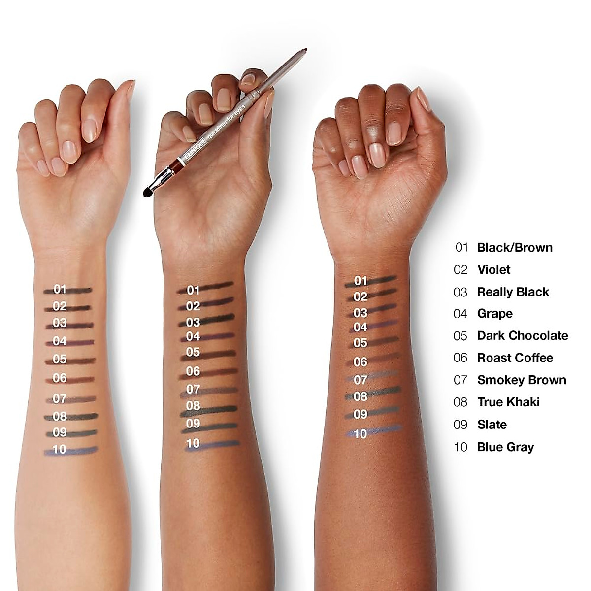 Clinique Quickliner For Eyes | Water Resistant, Smudge Resistant + Safe For Sensitive Eyes, Grape, 1 Count