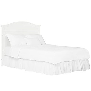 Dream On Me JPMA & Greenguard Gold Certified Grace 5 in 1 Convertible Crib Made with Sustainable New Zealand Pinewood in White, Non-Toxic Finish