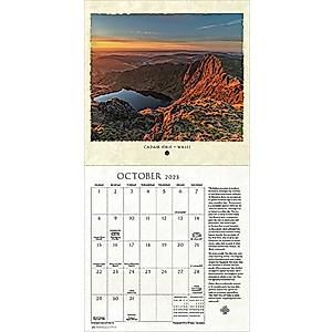 Sacred Celtic Sites 2023 Wall Calendar: And Other Places of Power in Britain and Ireland | 12" x 24" Open | Amber Lotus Publishing