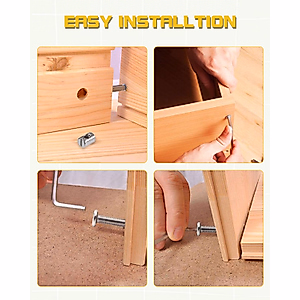 Crib Screws Hardware Replacement Kit - 28 Set Baby Bed Frame Bolts &Barrel Nuts Set for Delta/Graco/Dream On Me,M6x20/40/60/80 mm Hex Drive Socket Cap Screws Barrel Nuts