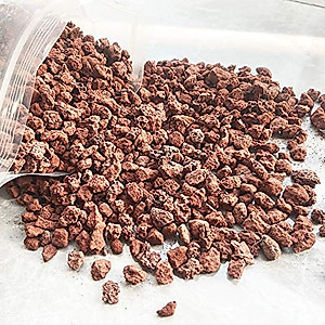 CARURBODY Red Lava Rocks for Plants -100% Pure Volcanic Rock No Dyes or Chemicals-Best Lava Stones Top Dressing for Cacti Succulents Plants,Bonsai