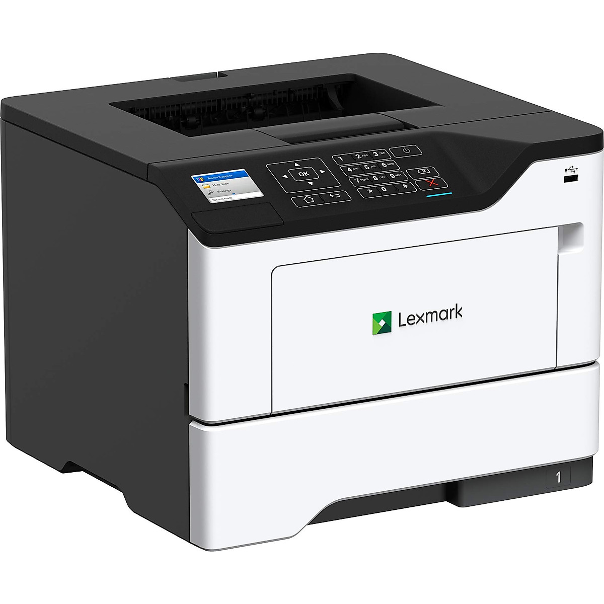 Lexmark B2650dw Monochrome Laser Printer, Duplex with Two Sided Printing, Wireless Network Capability (36SC471), Medium, White/Gray