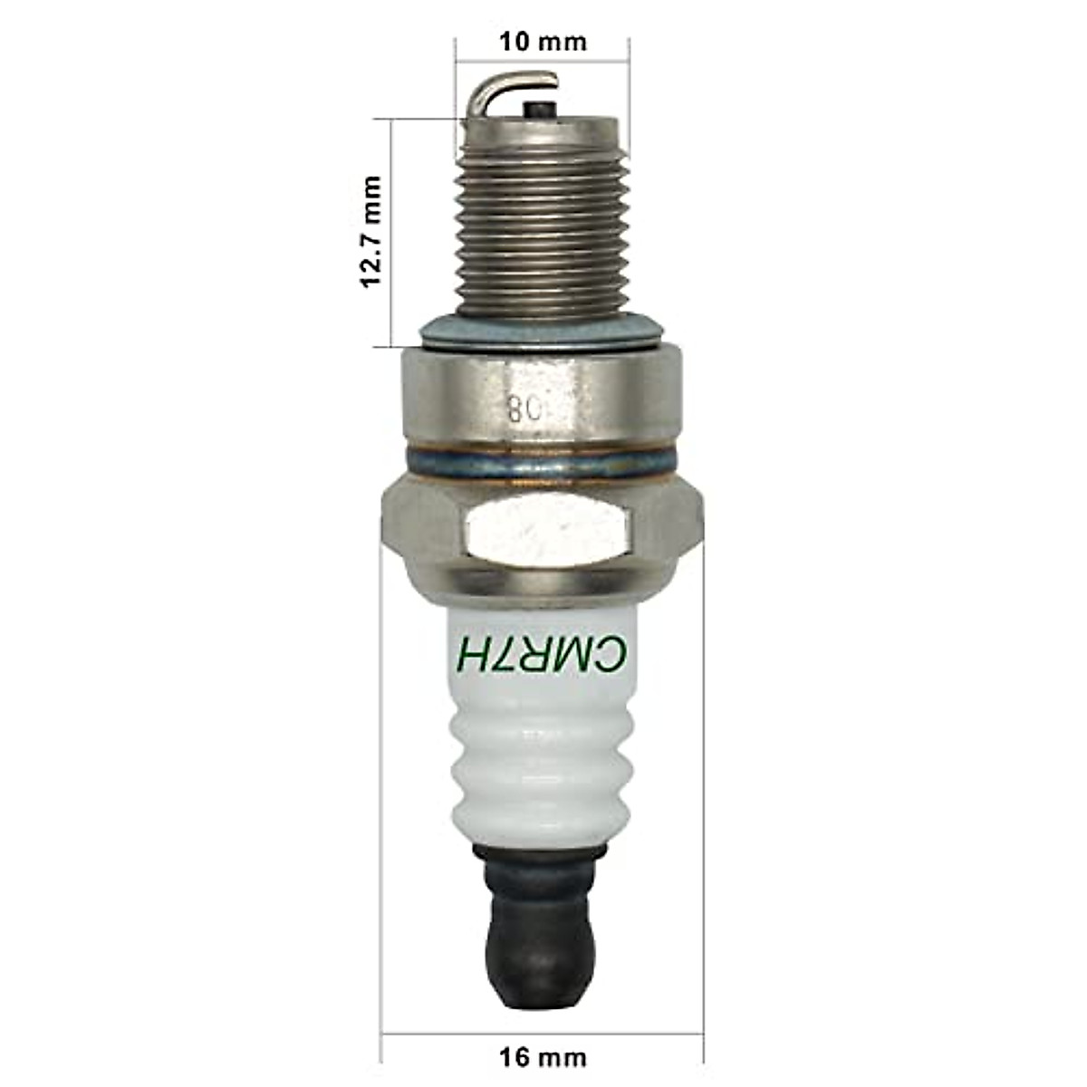 Hzoziza CMR7H Resistor Spark Plug, Replaces Champion RZ7C, NGK CMR7H, Husqvarna 506615101 544260901, Redmax 369991867, Fits for Husqvarna Stihl Redmax Blowers Brushcutters Trimmers Chain Saws, 4-Pack