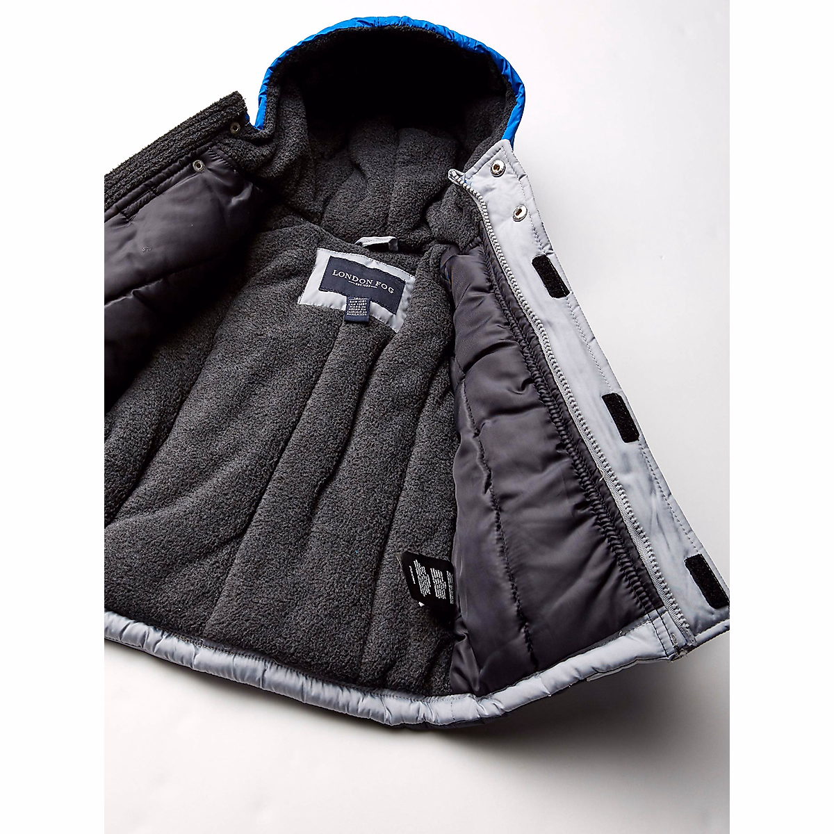 LONDON FOG Boys' 2-Piece Snow Pant & Jacket Snowsuit, Blue and Pants, 10/12