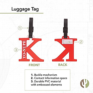 Desert Cactus Kappa Alpha Psi Luggage Tag PVC Yo-Nupe KAP Divine 9 Officially Licensed