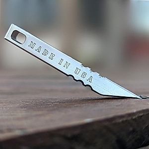Milspin Rhino Bar EDC Stainless Steel Mini Pry Bar Multi tool Keychain with Screw Driver, Box Opener and Minimalist Tool Features, Made in The USA