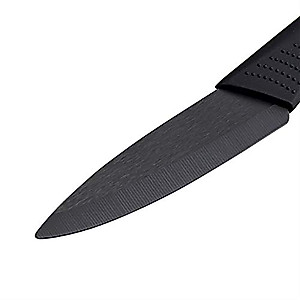 Ceramic Knife Set, 5 Pieces Professional Chef Knives with Sheaths, including Ceramic Knives of 6"/5"/4"/3" 4 Different Sizes and 1 Vegetable Peeler