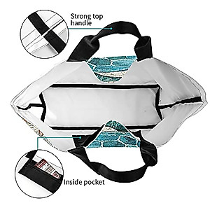 AmerTac Sea Turtle Tote Bag Large Women Casual Shoulder Bag Handbag Ocean Turtle Gifts Beach Bags Heavy Duty Waterproof For Weekender Travel Reusable Grocery Shopping Outdoor