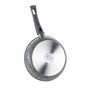 Mopita Roccia Viva 24cm/9.45" Non-Stick Forged Aluminum Fry Pan, Medium, Grey