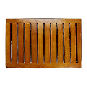 Oceanstar Solid Wood Spa Laundry Hamper 24.75 in high x 20 in Wide x 13.25 in deep, Brown