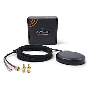 Proxicast Ultra Low Profile MIMO 4G / 5G Omni-Directional Magnetic/Adhesive Mount Antenna for Verizon, AT&T, T-Mobile Modems & Routers with SMA or TS9 External Antenna Jacks (ANT-122-M19)