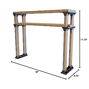 2x4basics 90124MI Custom Shelving and Storage System Shelflinks, Black, 6 Pack