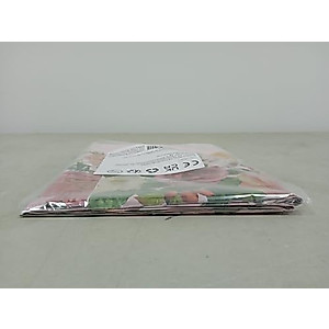 QUERICKY 4 Pack Floral Tablecloths for Birthday, Plastic Rectangle Pink Flower Tablecovers for Tea Party Supplies, Baby Showers, Wedding, Bridal Shower, Birthday, 51x87''