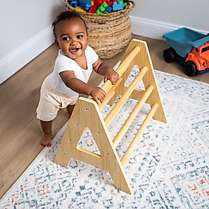 Avenlur Maple 5-in-1 Montessori Climbing Set - Baby Climbing Gym - Foldable Triangle Ladder, Rock Climbing Ramp, Arch Climber, Slide, Rocker - Indoor Gym for Ages 3mo to 36mo