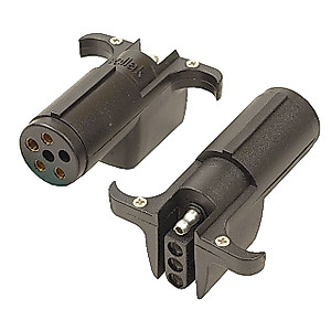 POLLAK - 301.1063 12-717EP 6-Way Round Pin to 4-Way Flat Adapter