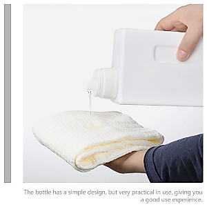 CIYODO 1000ml Empty Laundry Bottles Reusable Refillable Storage Bottle for Lotion Shampoo