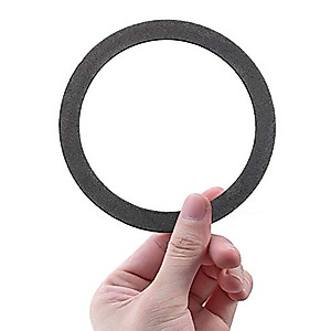 KONE Strainer Gasket Seal Ring, 2 Pack Rubber Gray Washer Fits for 3-1/2 Inch Kitchen Sink Drain No Need Plumber Putty…