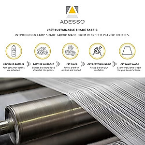 Adesso 4239-22 Trinity 5-Arm Arc Lamp, 82 in, 5 x 60W Incandescent/13W CFL, Brushed Steel Finish, 1 Floor Lamp