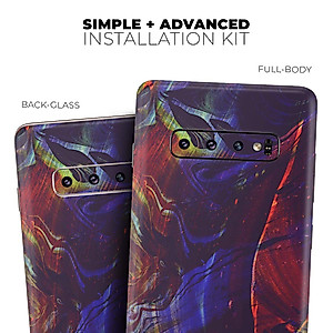 DesignSkinz Liquid Abstract Paint Remix V66 Protective Vinyl Decal Wrap Skin Cover Compatible with The Samsung Galaxy S20 (Screen Trim & Back Glass Skin)