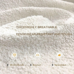 HARELA Outdoor Patio Rocking Chairs, Indoor Rocking Chair Comfy Rocker Chair with Thick Cushion, Modern Lounge Chair for Porch, Garden, Patio, Backyard