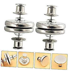 Garneck 15 Pairs Curtain Magnetic Snap Button Curtain Strap Buckle Curtain Magnets Buckle Curtain Magnetic Holdback Magnetic Ties Magnetic Curtains Tiebacks Chic Alloy Decorative Frame