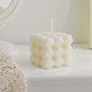 2PC Premium Floating Bubble Candle Gift Set | 100% Handmade Scented Soy Wax Candles | TikTok Bedroom Decor Aesthetic | Aromatherapy Decorative Candles | Wedding Decor | White(Freesia)+Lilac(Lavender)