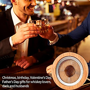 Keepower Cocktail Smoker Kit, Old Fashioned Chimney Smoker Kit with 4 Wood Chips for Infuse Cocktails Coffee Bourbon Wine Whisky Drinks, Gift for Dad, Husband, Friend