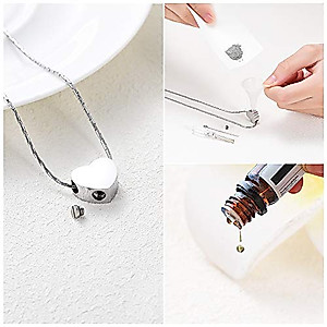 constantlife Cremation Jewelry for Ashes - Heart Pendant Memorial Urn Necklace Ashes Holder Stainless Steel Personalized Customization Keepsake (3Pcs-Silver+Gold+Rose Gold)