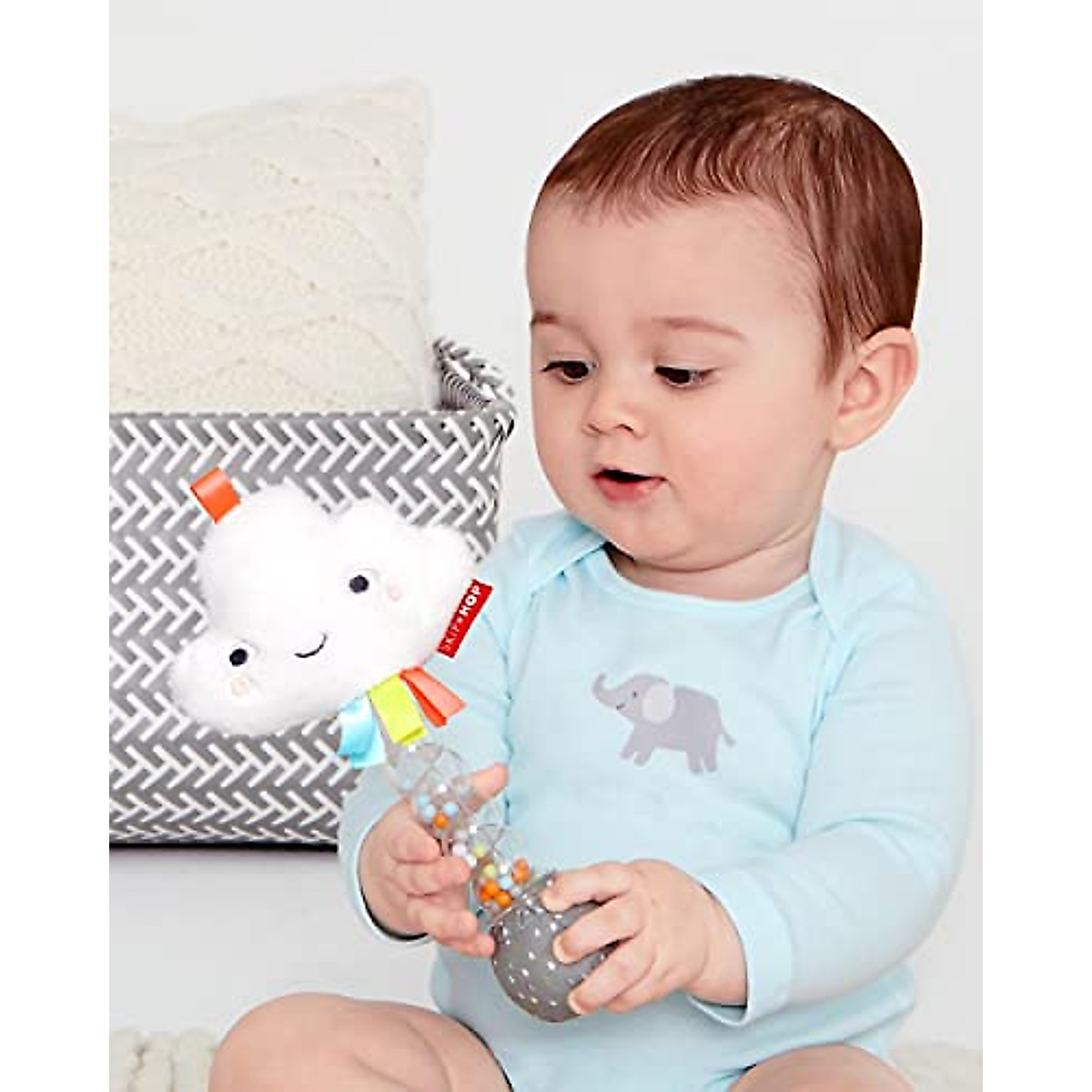Skip Hop Baby Rattle, Silver Lining Cloud Rainstick