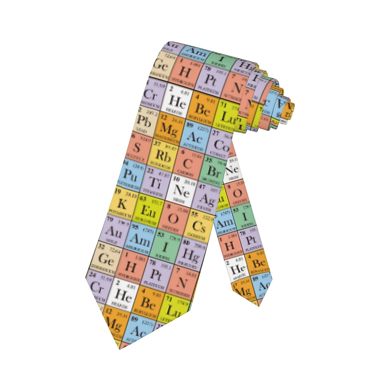 SKT T1 Men's Science Chemistry Neckties, Periodic Table of Chemical Elements Ties for Holiday Party, Gifts for Teacher Chemist
