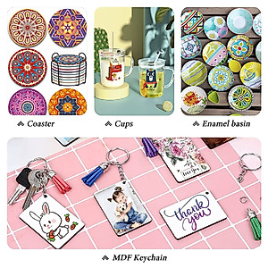 COOSKY Sublimation Paper, 8.5 x 11 inches 100 Sheets Heat Transfer Paper, Compatible with Inkjet Printer such as Epson ET-2720, etc, with Sublimation Ink for T-shirt, Mug, MDF Keychains, Bag DIY (A4)